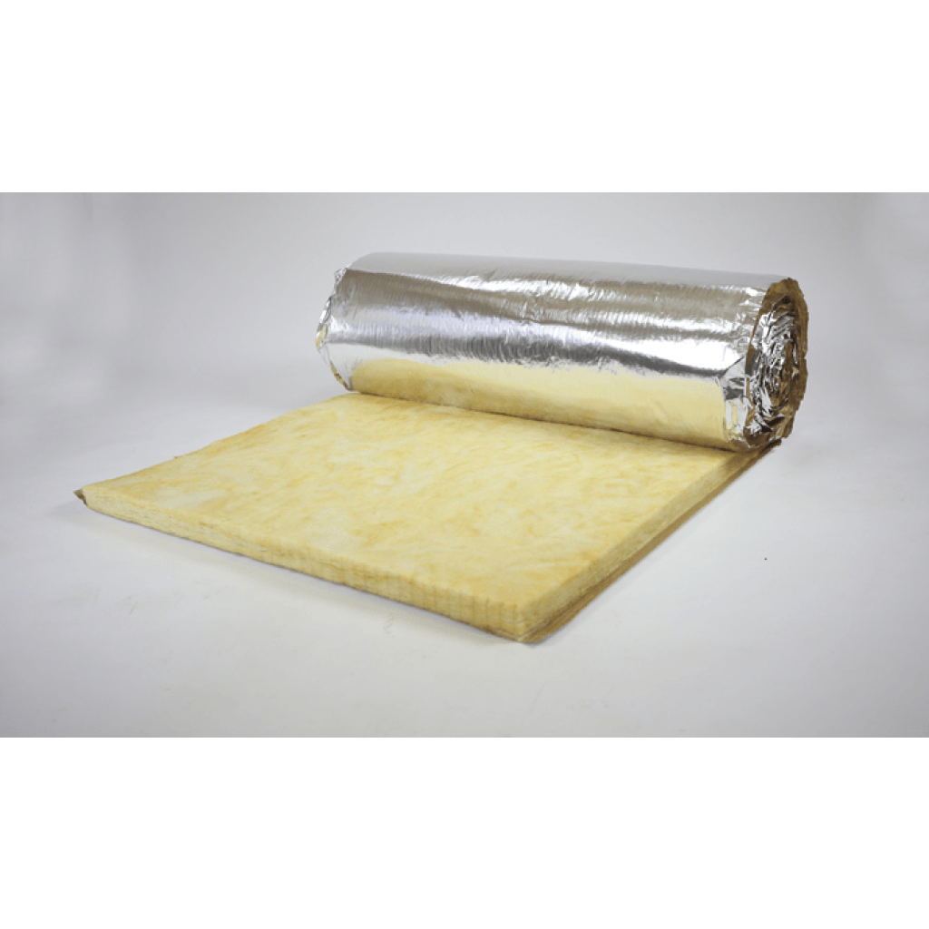 İstilik izolyasiya mineral yunu folqalı İZOCAM 50 mm 1200x10000 mm rulon