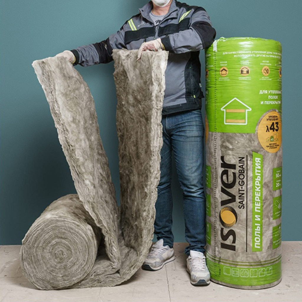 İstilik izolyasiya mineral yunu İSOVER WARM & QUITE- TWIN 50 mm ...
